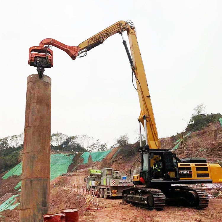 Efisiensi Tinggi 16-25 Meter Excavator Pile Driving Boom Arm Pilling ...